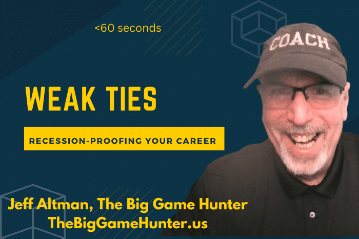 Recession-Proofing Your Career: Weak Ties